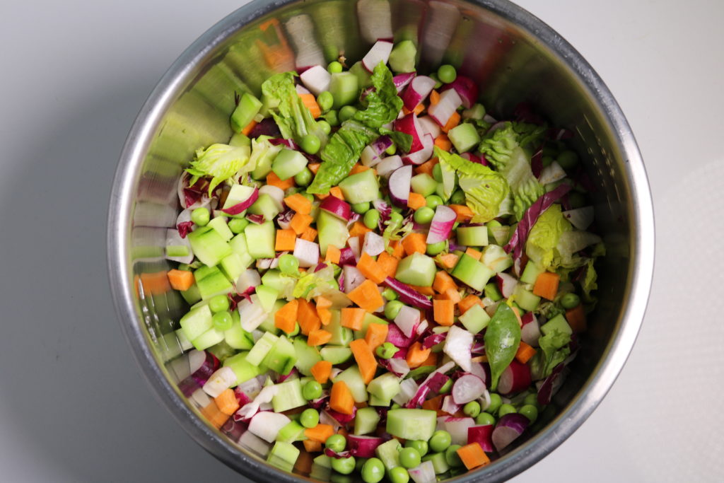 Spring Chopped Salad - Three Hungry Boys